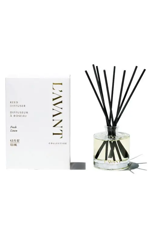 L'AVANT COLLECTIVE Fresh Linen Reed Diffuser - White