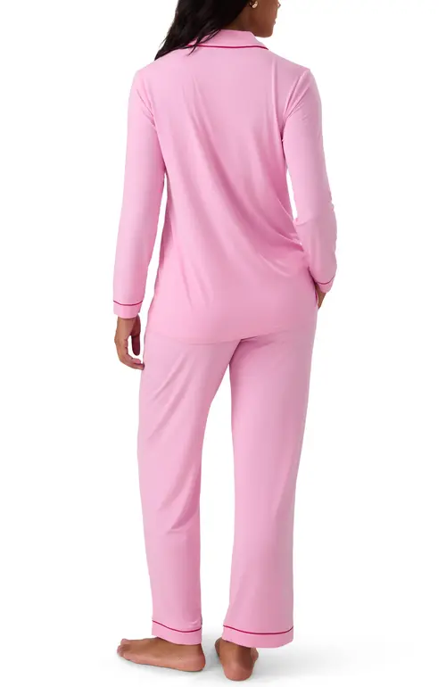 KINDRED BRAVELY Clea Classic Long Sleeve Maternity & Nursing Pajama - Bubblegum