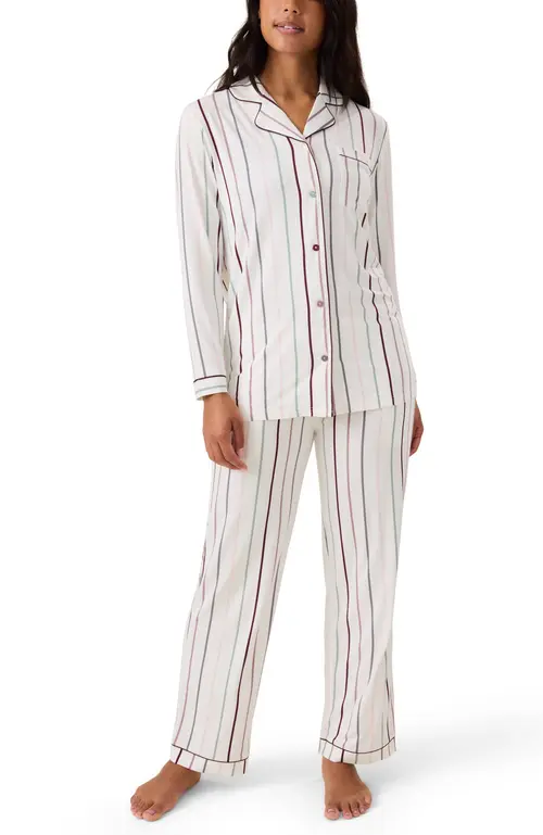 KINDRED BRAVELY Clea Long Sleeve Pajama Set - Classic Stripe