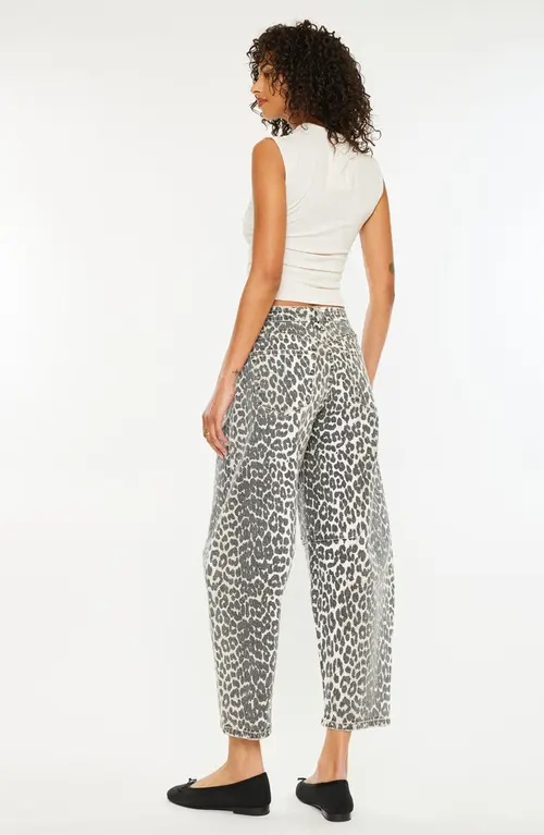 KANCAN Xena High Rise Horseshoe Jeans - Beige