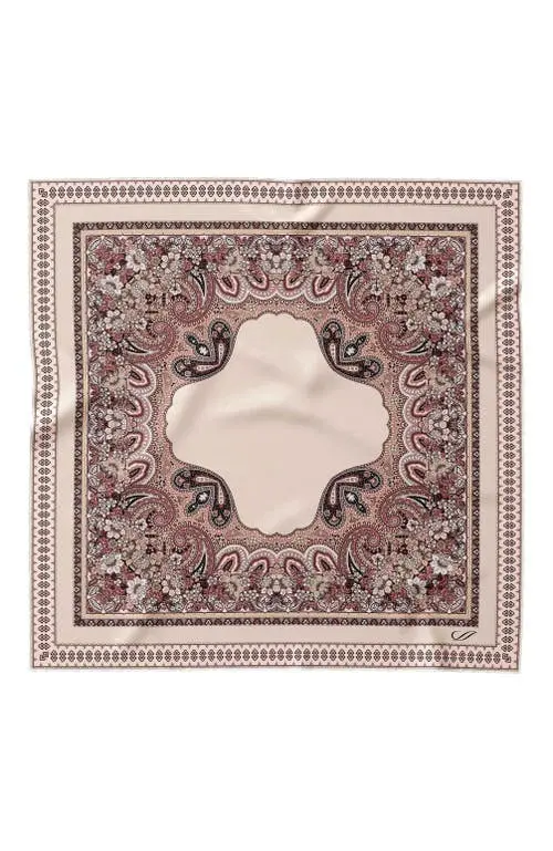 ELIZABETTA Marcellosilk Neckerchief For - Beige And Rose