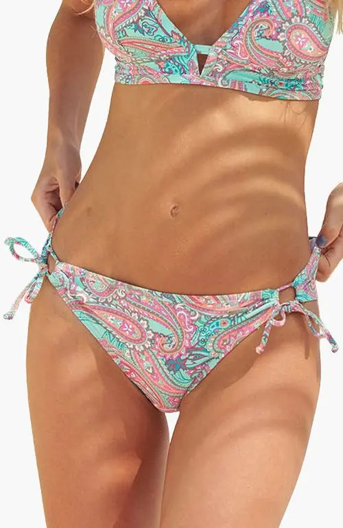 LASCANA Paisley Print Bikini Bottom - Mint Printed