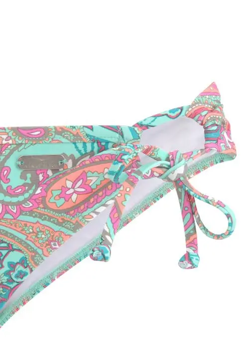 LASCANA Paisley Print Bikini Bottom - Mint Printed