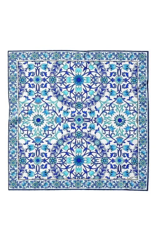 ELIZABETTA Itriasilk Pocket Square For - Blue