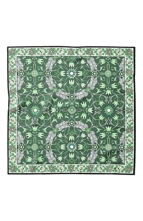 ELIZABETTA Itriasilk Pocket Square For - Green