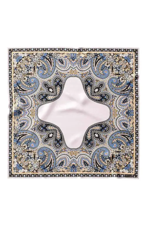ELIZABETTA Perugiasilk Pocket Square For - Blue And Brown