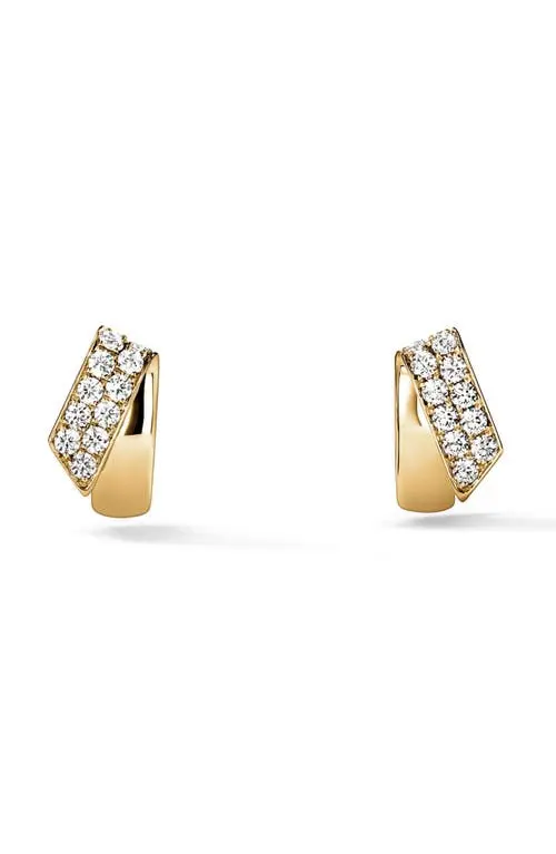Hearts On Fire Inside Out Diamond Flip Earrings - Yellow Gold