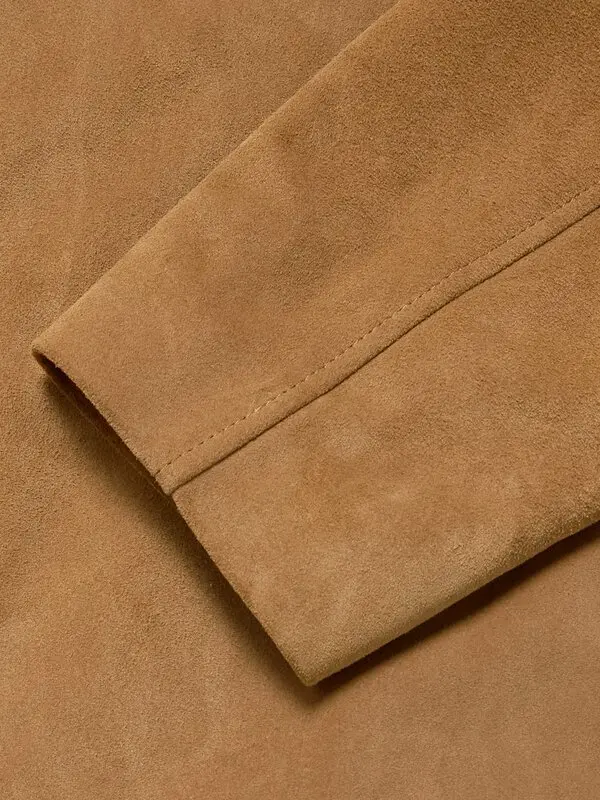Mr P. Suede Coach Jacket - Brown