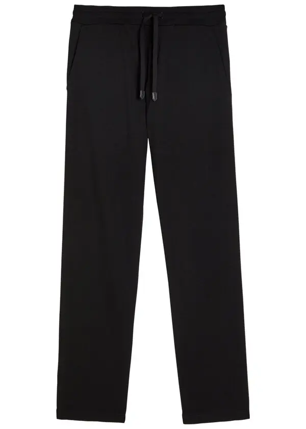 Canali Pipe-trimmed Straight-leg Wool Track Pants