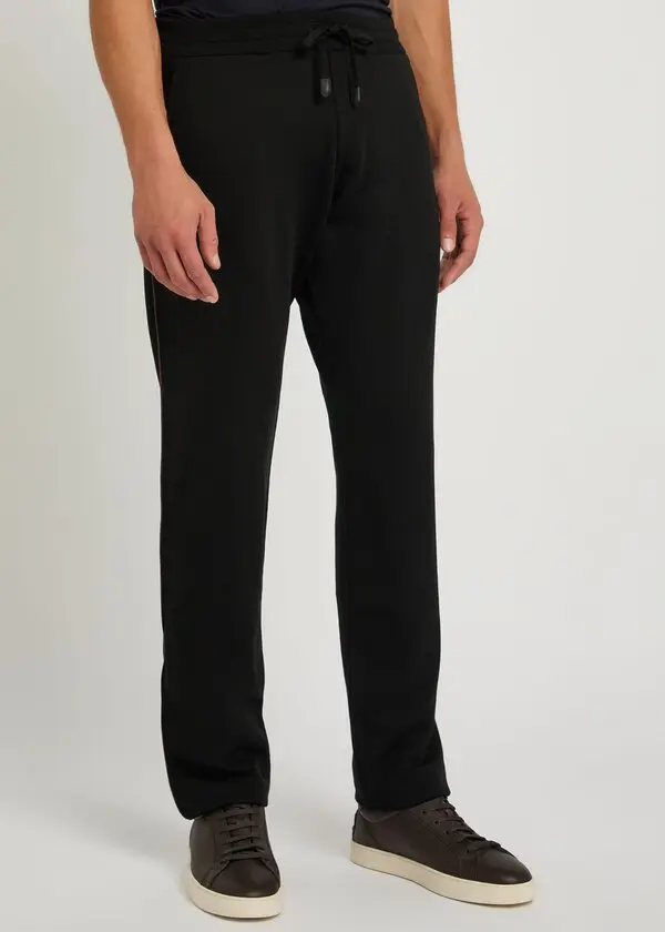 Canali Pipe-trimmed Straight-leg Wool Track Pants