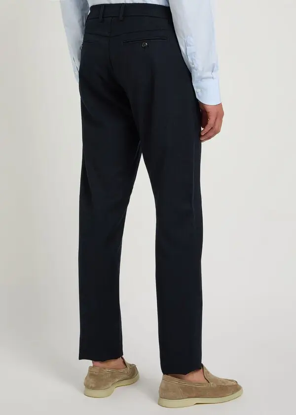 Canali Slim Straight-leg Wool Trousers