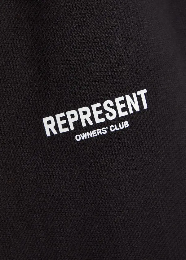 REPRESENT Owners Club Logo-print Cotton Sweatpants - Black
