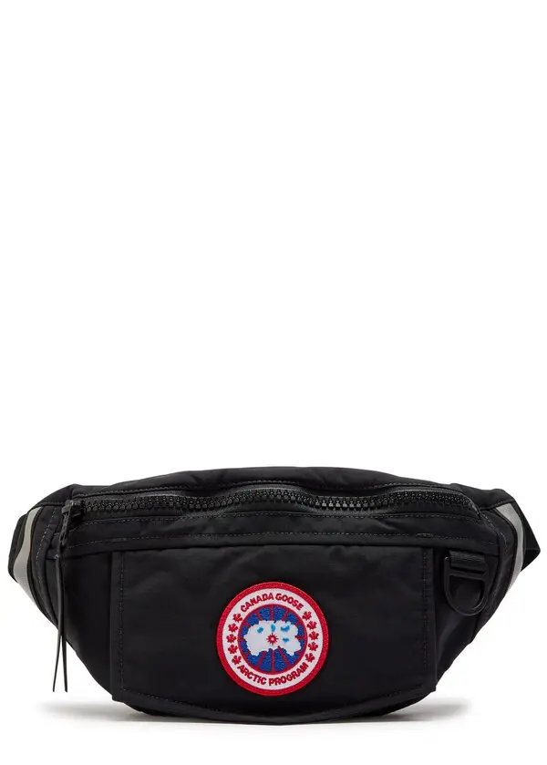 Canada Goose Logo-appliqué Twill Belt Bag - Black