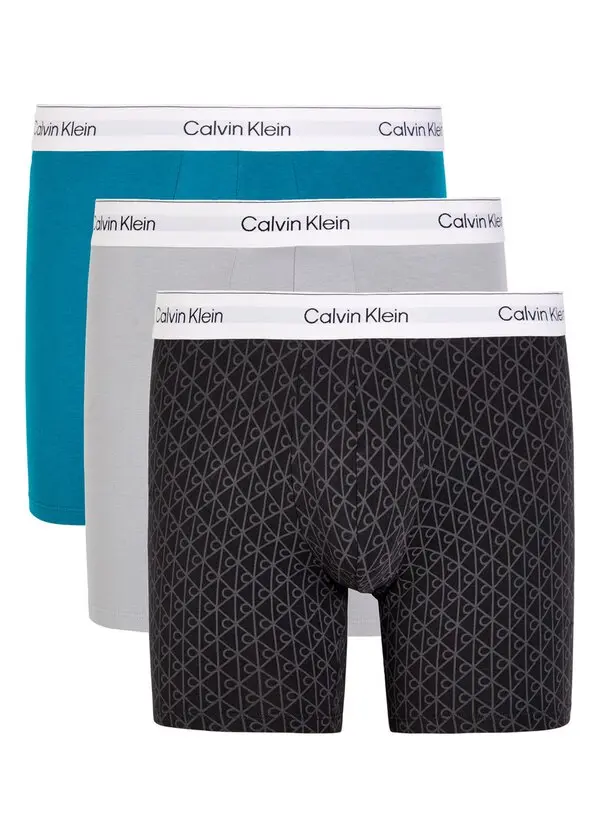 Calvin Klein Icon Stretch-cotton Boxer Briefs - Multicoloured
