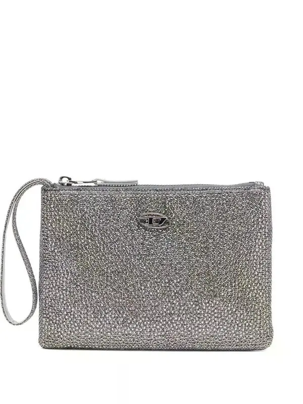 DIESEL® Crystal-embellished Wallet - Silver