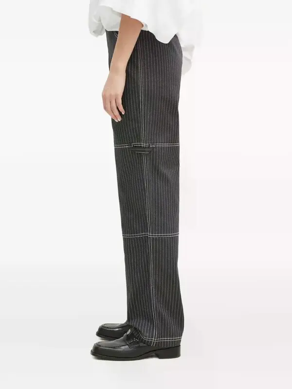 Adidas Pinstriped Panelled Trousers