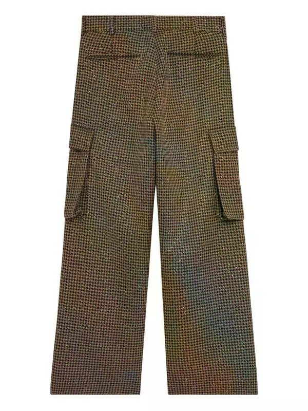 A PAPER KID Houndstooth Cargo Pants