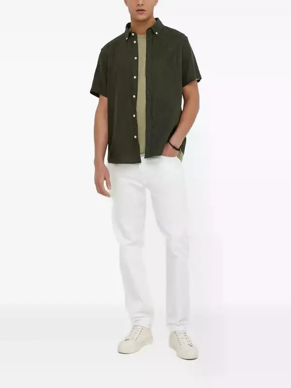 LES DEUX Buttoned Short-sleeve Shirt