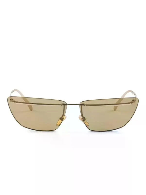 Prada Metal-frame Cat-eye Sunglasses - Gold