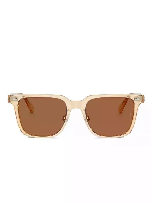 Oliver Spencer Square-frame Sunglasses - Brown