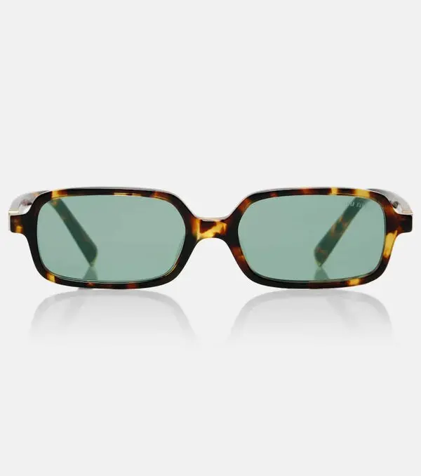 Miu Miu Miu Regard Rectangular Sunglasses - Brown