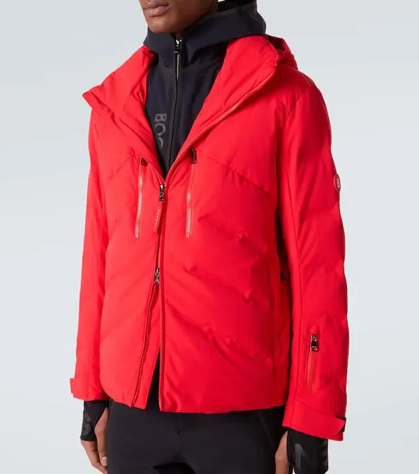 Bogner Jervis-d Hooded Down Ski Jacket - Red