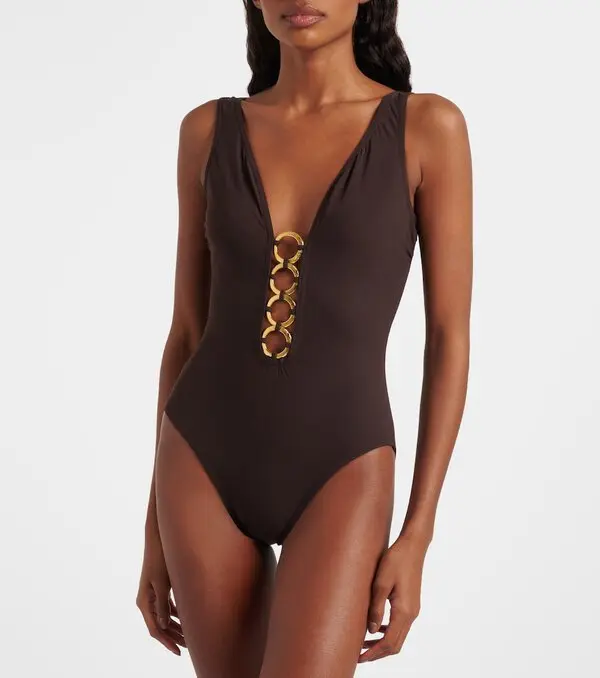 KARLA COLLETTO Luca Swimsuit - Brown