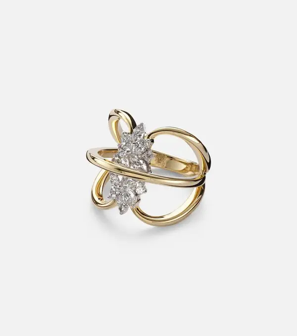 Yeprem En Strada 18kt Ring With Diamonds - Gold