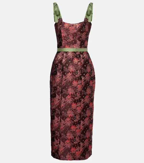 MARKARIAN Acacia Floral Brocade Cocktail Dress - Multicoloured