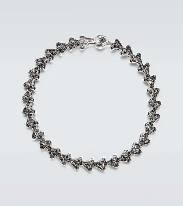 David Yurman Armory® Sterling Bracelet With Diamonds - Silver