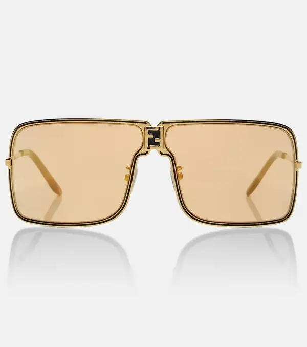 Fendi Aviator Sunglasses - Gold