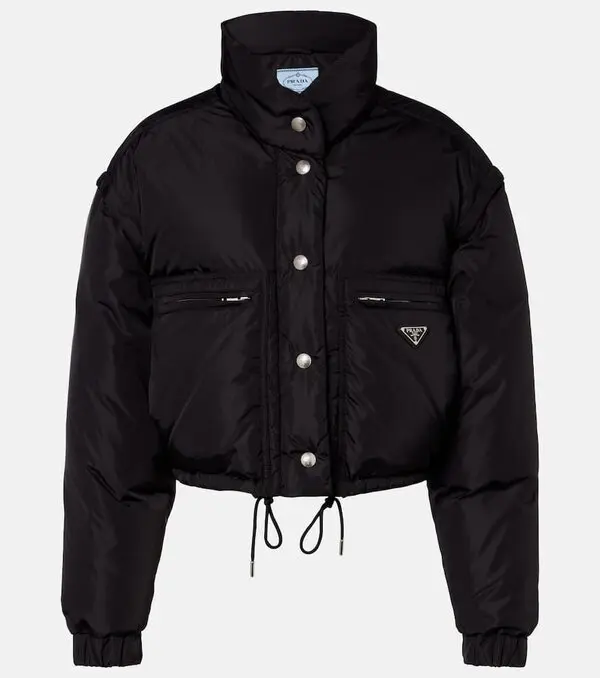 Prada Re-nylon Cropped Down Jacket