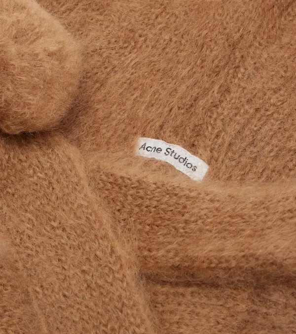 Acne Studios Klavad Mohair And Wool Hat - Beige