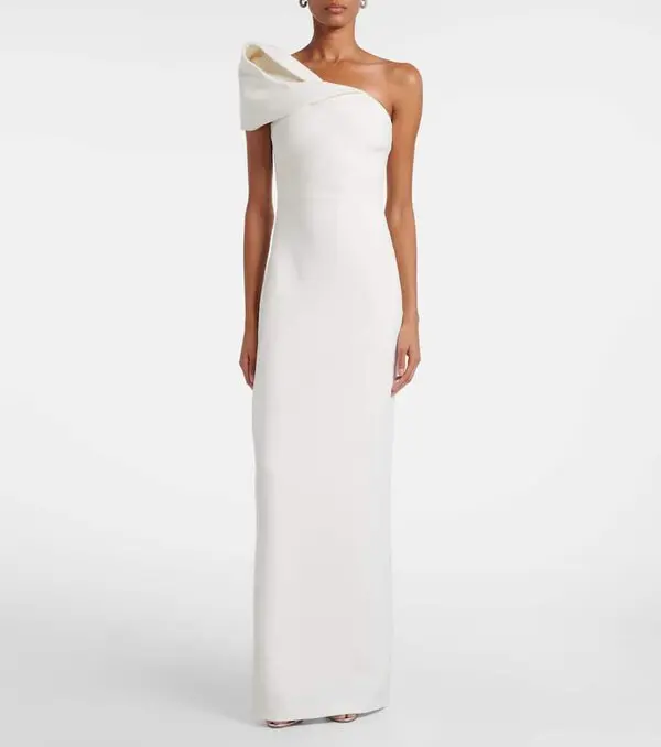 Safiyaa Bridal Blanchette Crêpe Gown