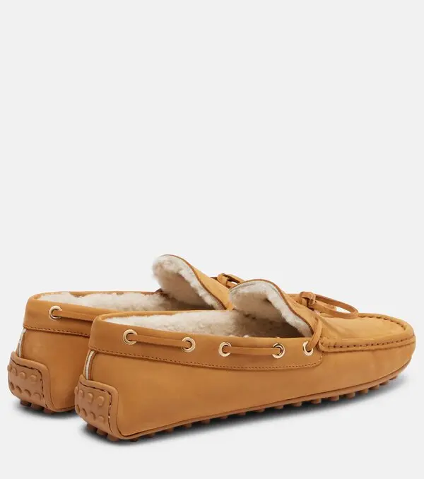TOD'S Winter Gommino Leather Driving Shoes