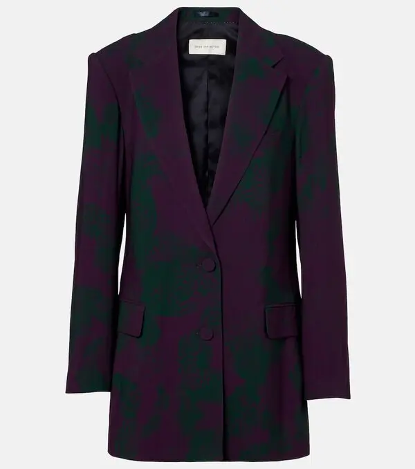 Dries Van Noten Printed Viscose Blazer