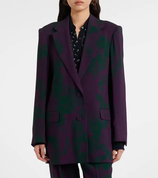 Dries Van Noten Printed Viscose Blazer