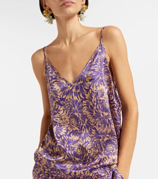 Dries Van Noten Floral Silk Camisole