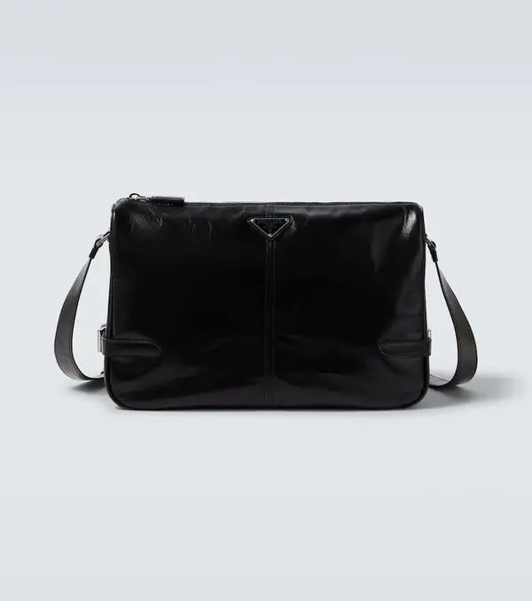 Prada Leather Shoulder Bag - Black