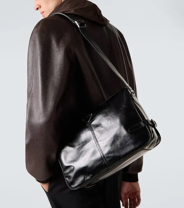 Prada Leather Shoulder Bag - Black