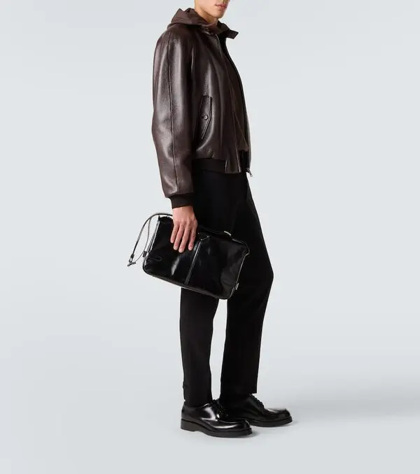 Prada Leather Shoulder Bag - Black