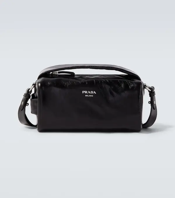 Prada Leather Shoulder Bag - Black