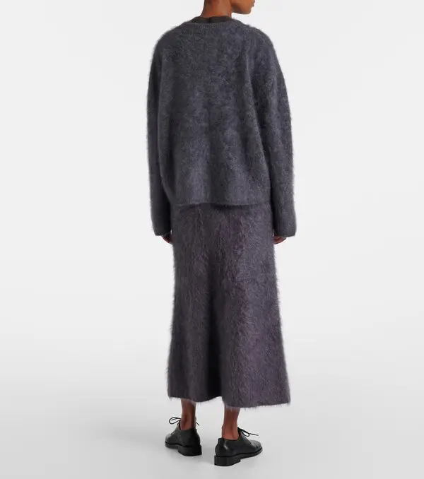 LISA YANG Natalia Oversized Cashmere Sweater - Grey