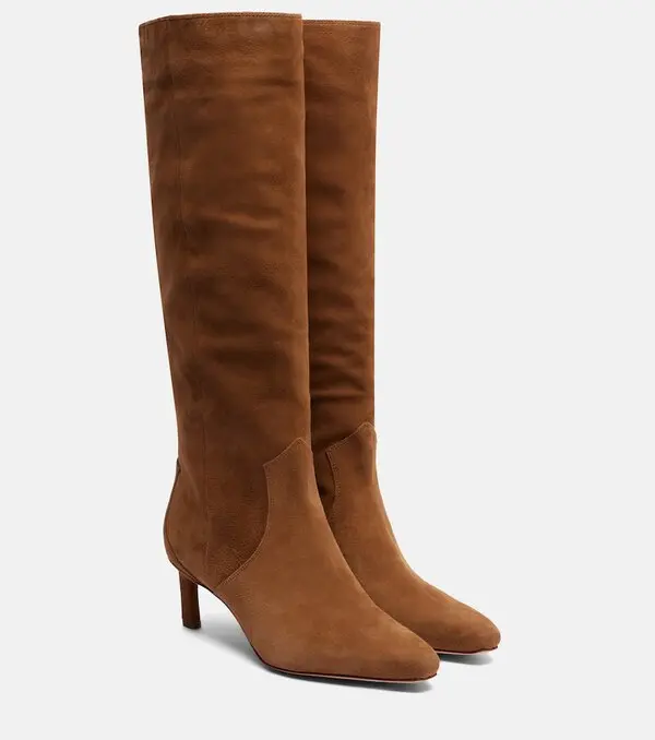 Veronica Beard Kinna 55 Suede Knee-high Boots - Brown