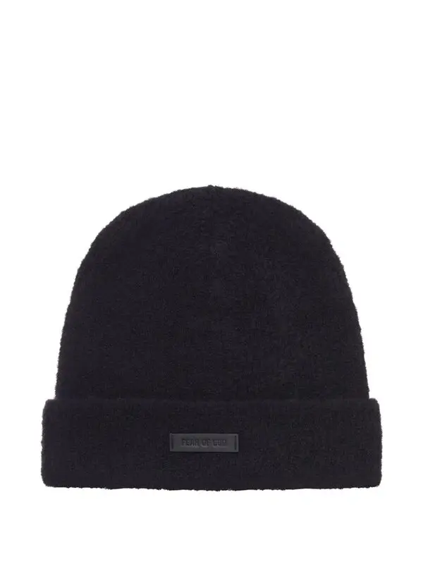 Fear Of God Bouclé Knit Beanie - 001 Black