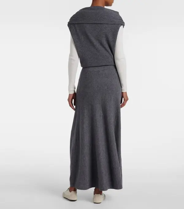 LISA YANG Torie Knitted Cashmere Maxi Skirt