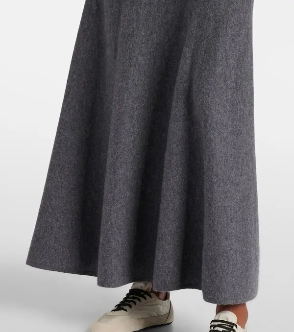 LISA YANG Torie Knitted Cashmere Maxi Skirt