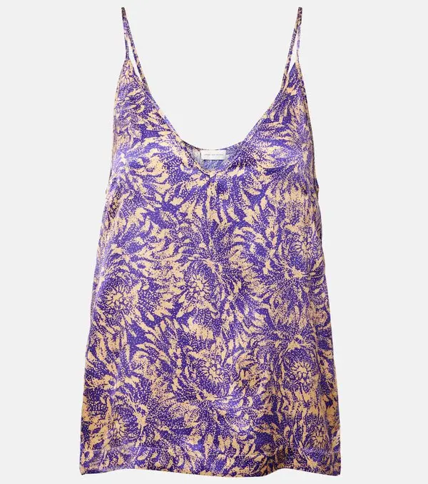 Dries Van Noten Floral Silk Camisole