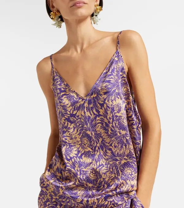 Dries Van Noten Floral Silk Camisole