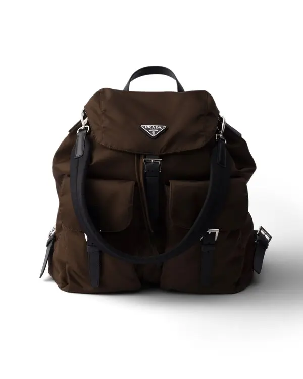 Prada Re-nylon Backpack - Brown